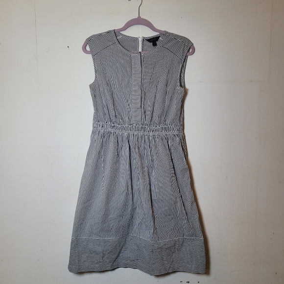 J. Crew | Dresses | J Crew Gray Aline Midi Dress Crew Neck Sleeveless ...